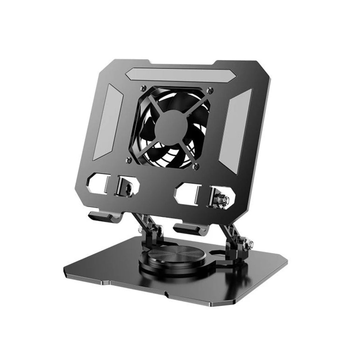 Tablet Cooling Stand with Fan - 360° Rotate & Fold