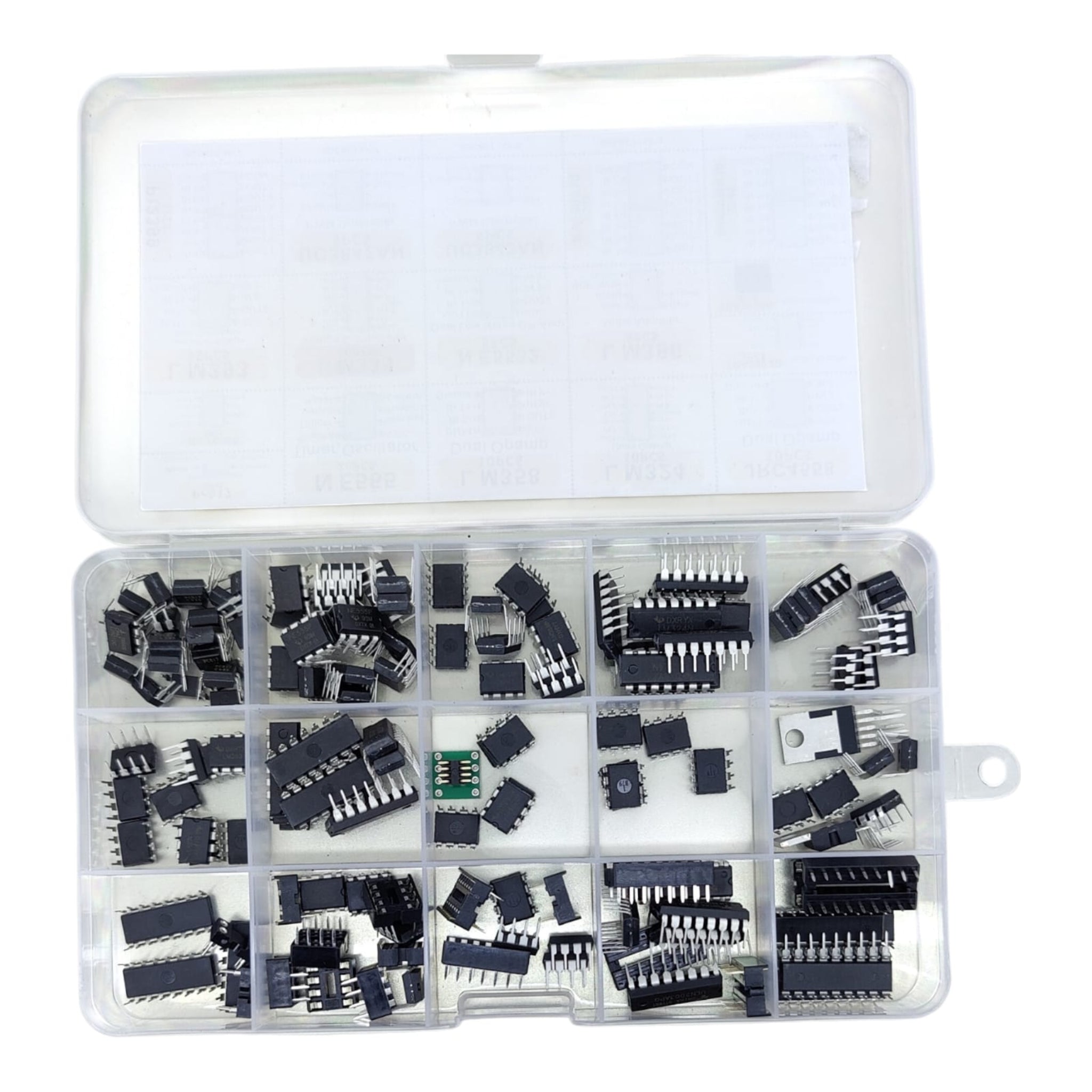 15-Type IC Chip Assortment Kit: NE555, LM358, Audio & PWM