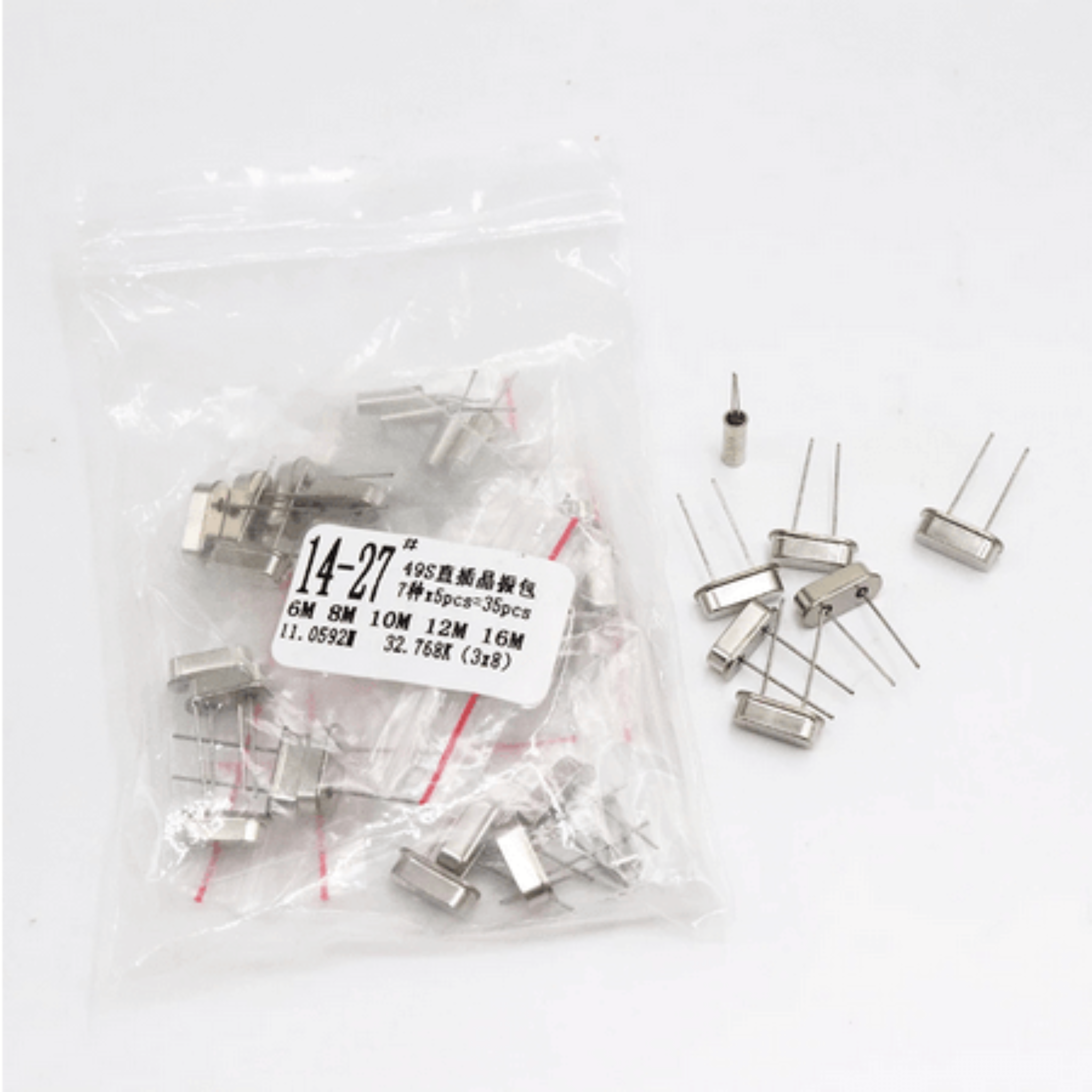 DIY Crystal Oscillator Kit - 35 Pcs, 7 Frequencies